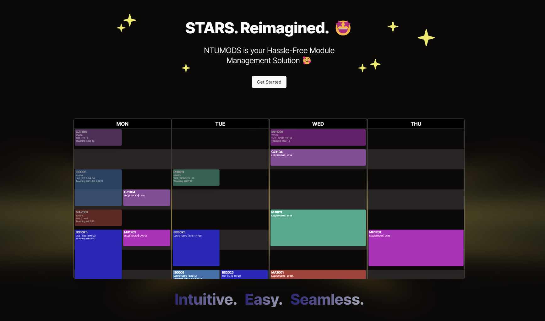 Timetable | NTUMods 🗓️